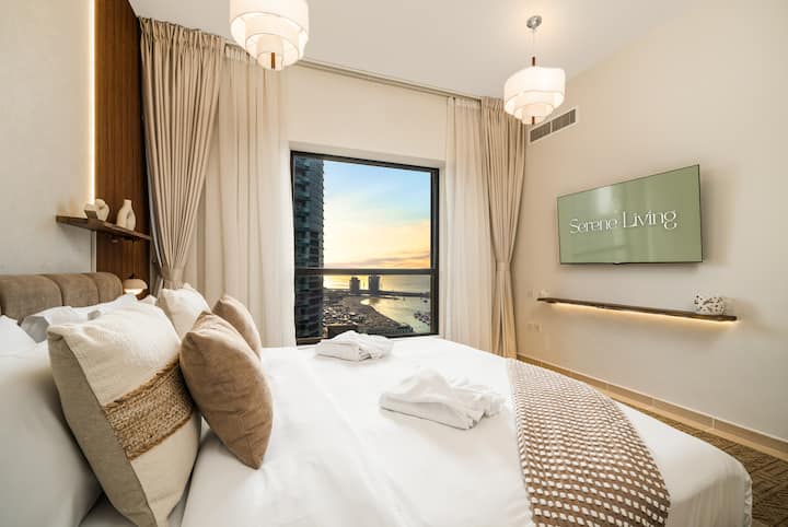 Sea View & Marina View • Luxury Beachfront 4br - Dubai