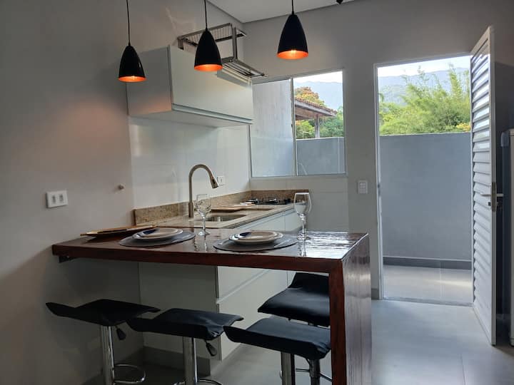 Lua Nova Studios 30m2 Massaguaçu à 40m Da Praia - Caraguatatuba