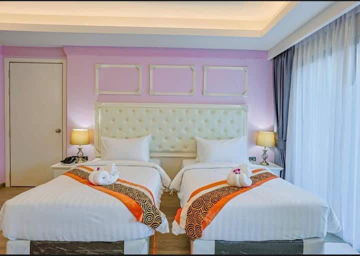 Aqua Resort Twin Room - Changwat Krabi