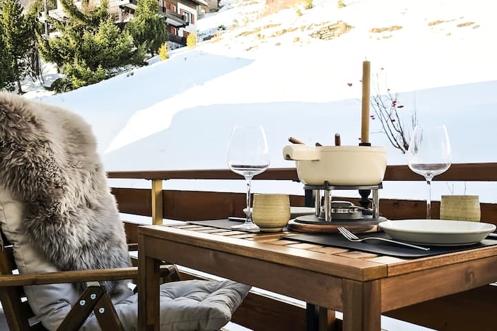 Studio Für Zwei Direkt An Der Piste In Saas Fee - Saas-Fee