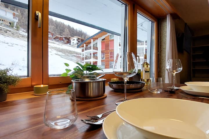 Alpine Base Für Zwei – Zentral & Nah Zur Piste - Saas-Fee