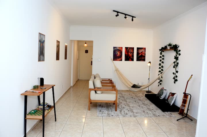 Huge And New Apartment One Block From The Beach. - Santos