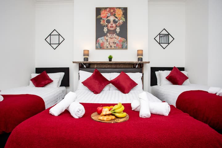 Long-term 2br Victorian Prime Jesmond W/ Fast Wifi - Newcastle upon Tyne