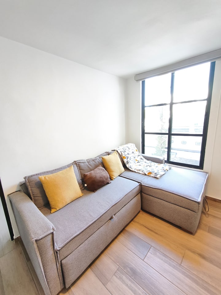 Confort Urbano, Departamento Moderno Y Luminoso. - Aguascalientes