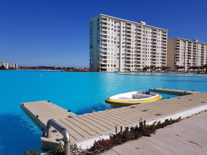 Lindo Departamento Laguna Bahia Algarrobo - Algarrobo