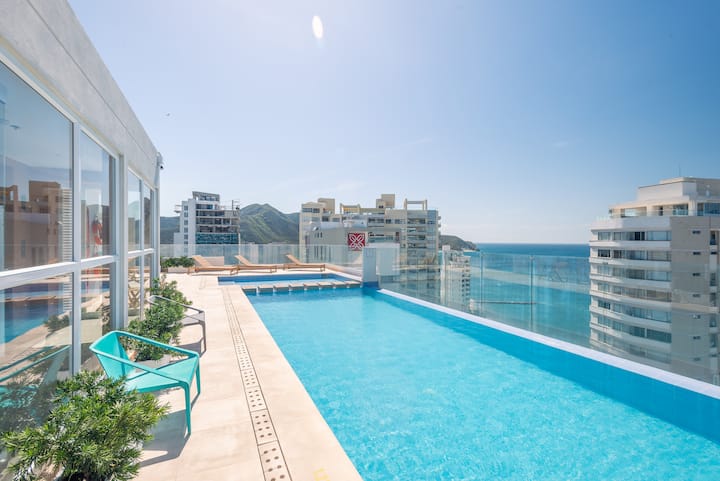Santa Marta Apartment: Stunning View And Balcony - Taganga