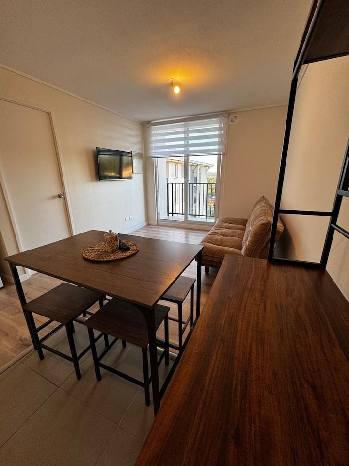 Acogedor Depto. 1 Dormitorio 1 Baño Con Balcón - Osorno