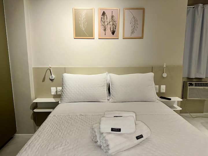 Coração De Copacabana: Studio Novo A 5 Min Do Mar - Brasil