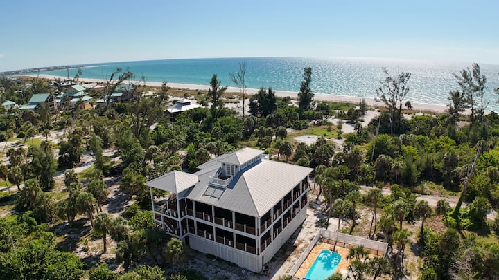 Pineapple House On Lgi! Bayfront Home With Pool! - Boca Grande, FL