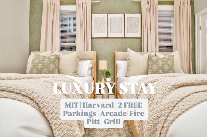 Lux New-2 Free Parkings | Harvard | Mit |Game Room - Cambridge, MA