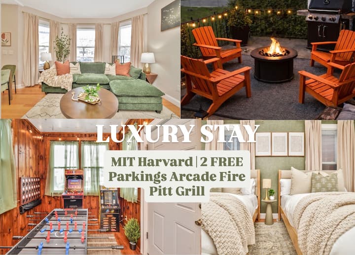 Lux New-2 Free Parkings | Harvard | Mit |Game Room - Cambridge, MA
