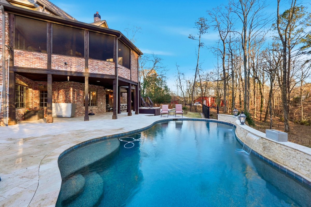 Mansión inglesa de inspiración francesa • Piscina climatizada • Jacuzzi ...