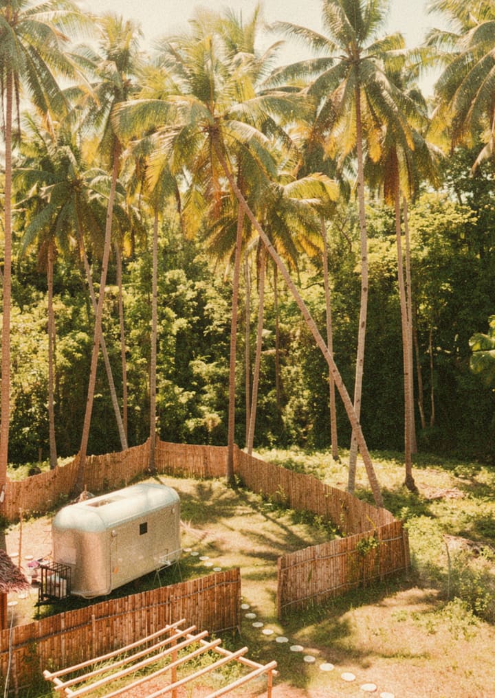 Vintage Trailer In A Jungle + Pool & Near Stream 2 - Lazi