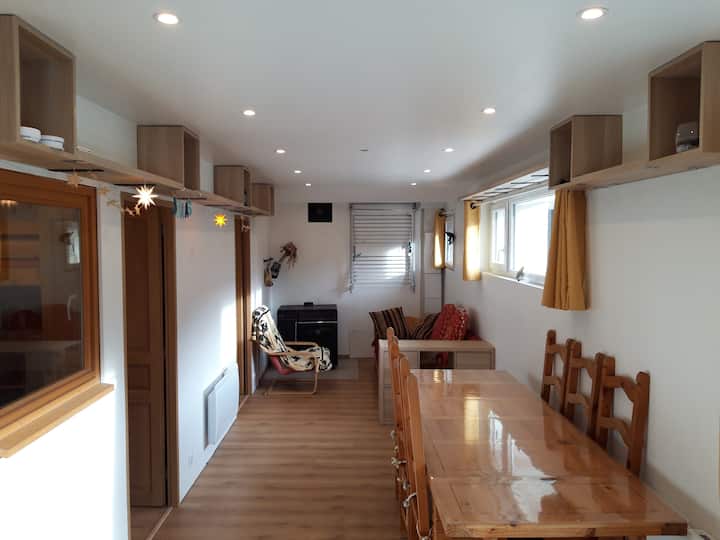 T3 Lumineux Avec Jardin, Face Aux Montagnes - Valbonnais