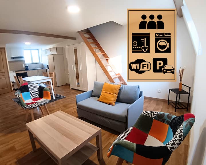 Appartement Meublé Proche Lille – Idéal Pour Pro - Mons-en-Barœul