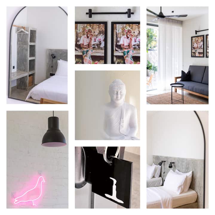 New 2x Bed Tropical Loft Apt (1) - Bright & Airy - Mirissa