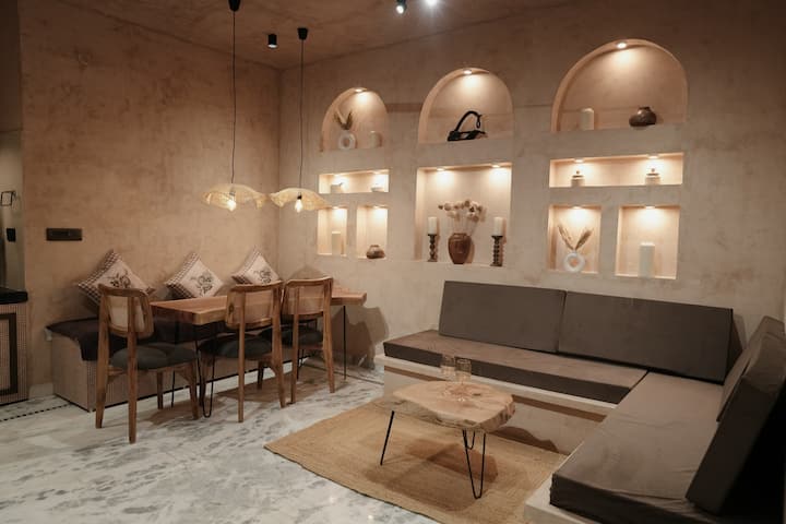 Casa-boho | 3bhk Mediterranean Stay With Jacuzzi - Jaipur