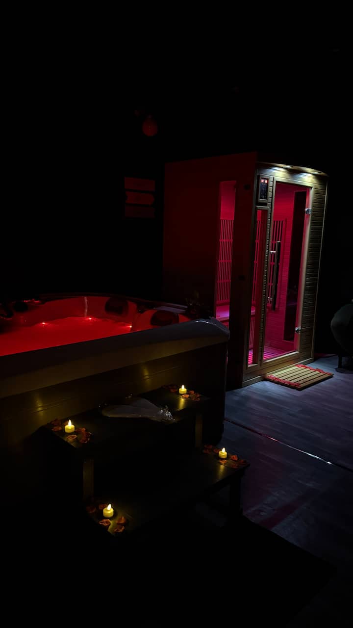 Love Room - Cosy Spa - Jacuzzi & Sauna - Longwy