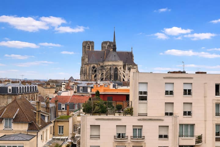 La Paix - Joli T3 Vu Sur La Cathédrale De Reims - Reims