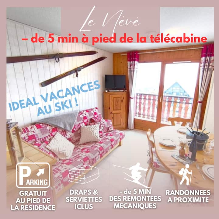 Le Névé- 6 Personnes - Ski 2min à Pied - Lac 20min - Thollon-les-Mémises