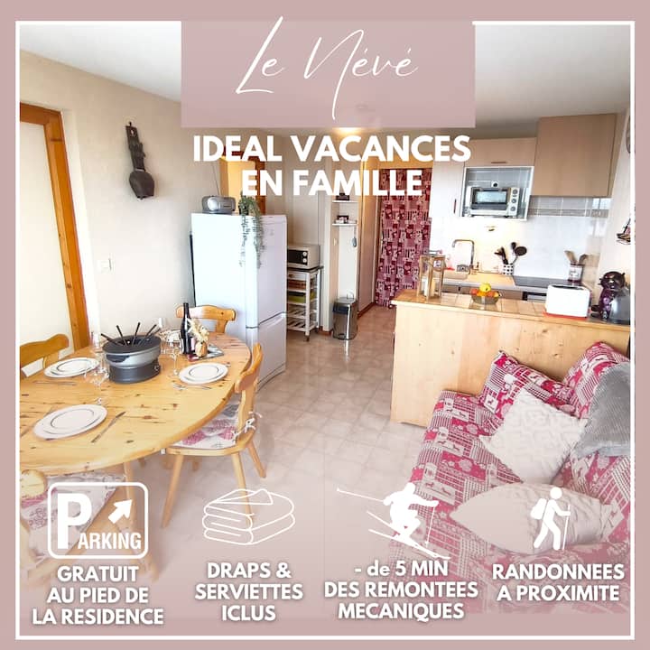 Le Névé- 6 Personnes - Ski 2min à Pied - Lac 20min - Thollon-les-Mémises