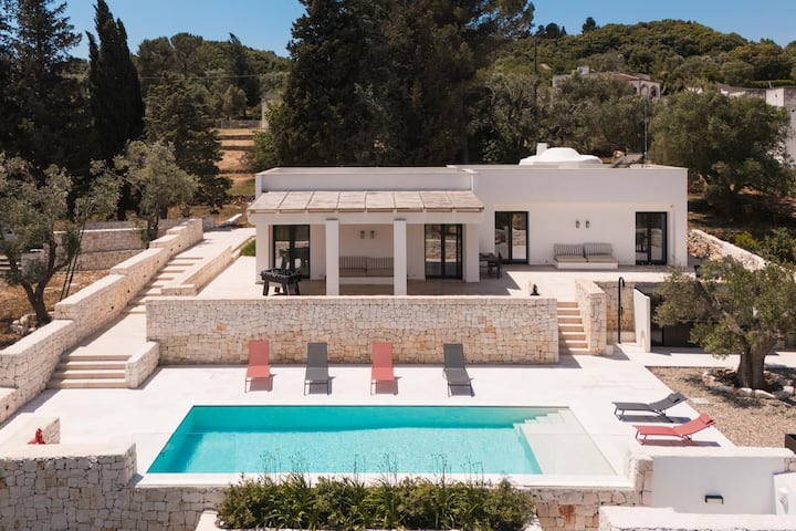 Villa Poggiostuni Trullo Santa Lucia Avec Piscine - Ostuni