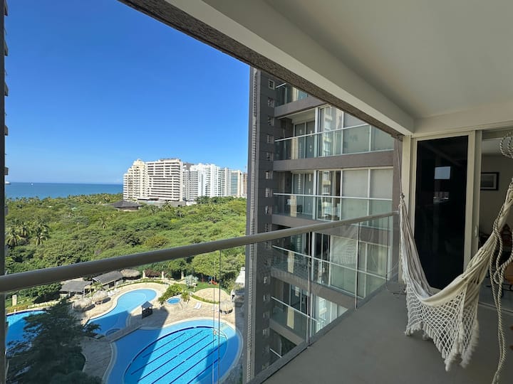 Hermoso Apartamento Vista Al Mar Condominio Zazue - Taganga