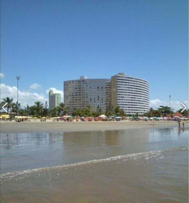 Ap Frente Pra Praia No Prédio Redondo Peruíbe - Peruíbe