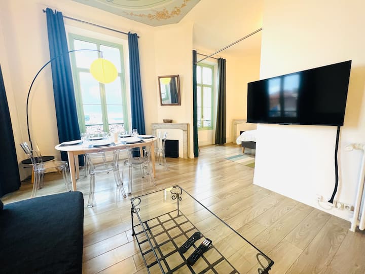 Le Bourgeois - Elegant 3p - Vue Mer - 700m Palais - Cannes