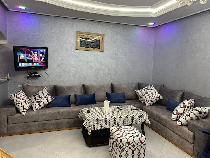 Appartement Deux Chambres Meublé, éQuipé, Wifi N10 - Agadir