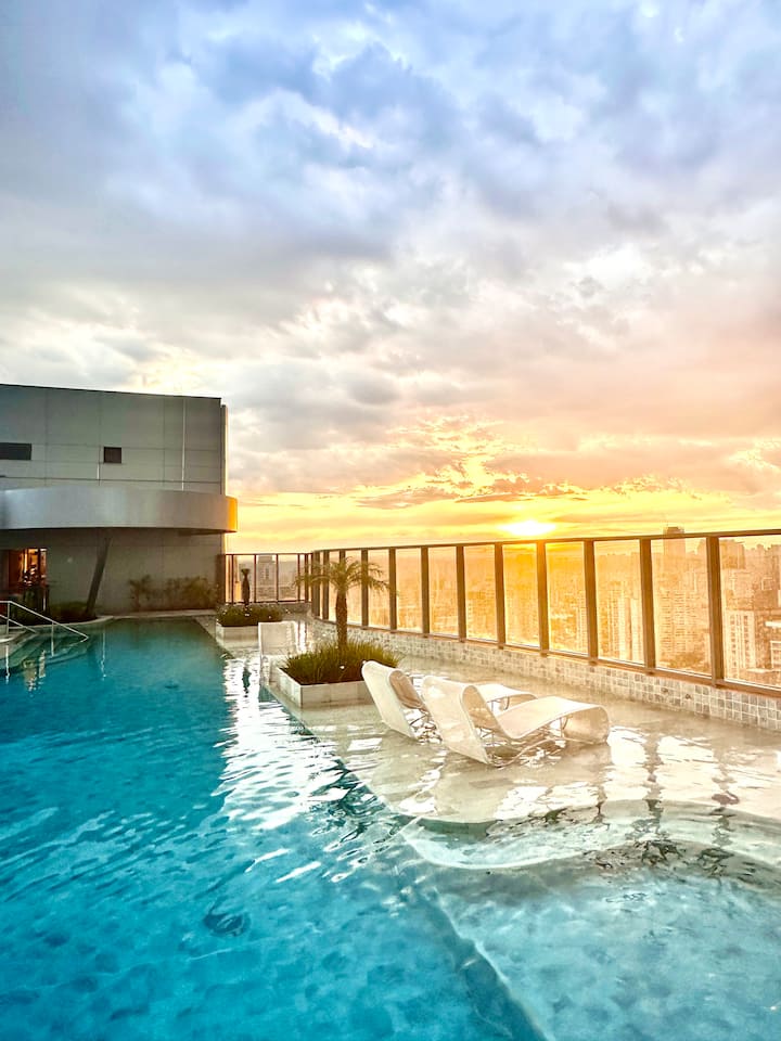 3316-studio Luxuoso Com Rooftop No Brooklin - São Paulo