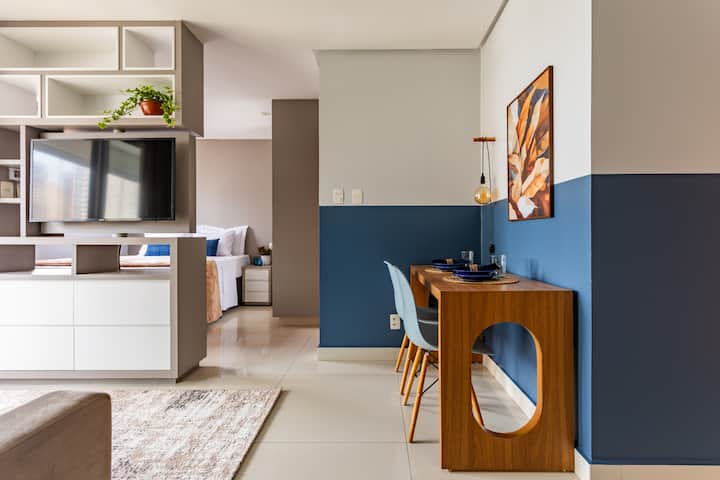 Studio Sereno | Lux Home | Checkin Flexível - Goiânia
