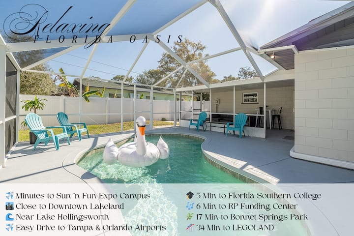 Young Place Oasis: Pool Retreat In Downtown Lkld - Lakeland, FL