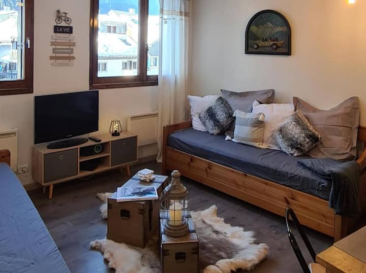 Grand Studio Centre De Chamonix Parking Couvert - Chamonix