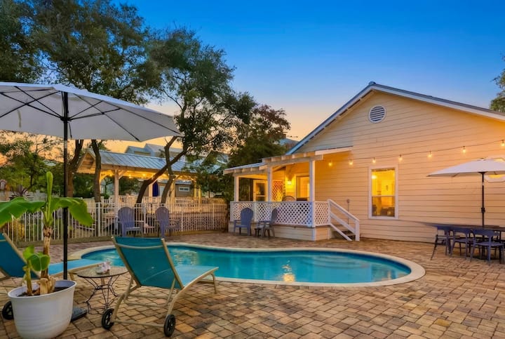 Private Pool -Free Golf Cart -2 Min Walk To Beach - Destin, FL