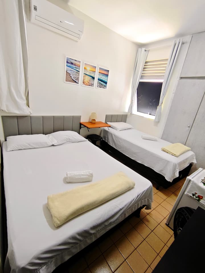 Suíte Pajumassa 600m Praia | Wi-fi | Ar | Frigobar - Maceió