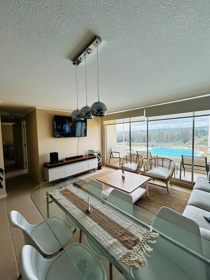 Apartamento En Condominio Laguna Bahia - Algarrobo