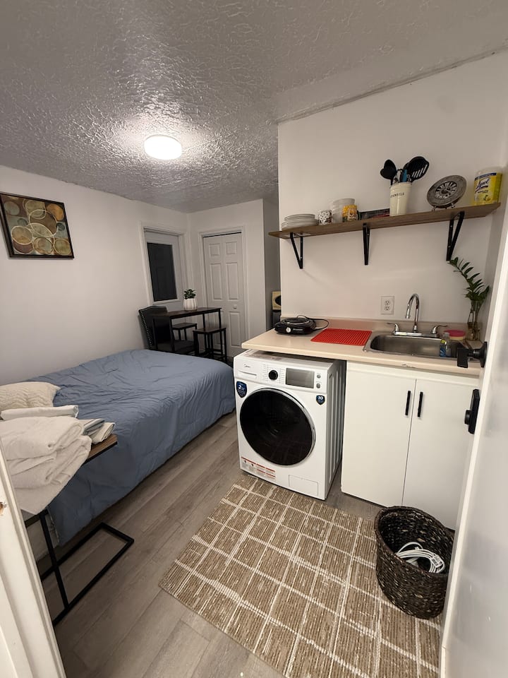 Private Studio Suite | Kitchenette & Full Bath - Fredericton