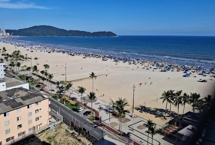 Apto Charmoso /Vista Mar /Wi-fi E Cozinha Completa - Praia Grande