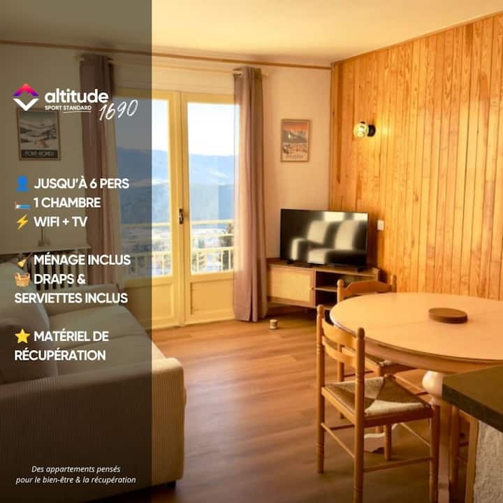 Altitude 1690 - Spacieux T2 Avec Balcon - Bourg-Madame