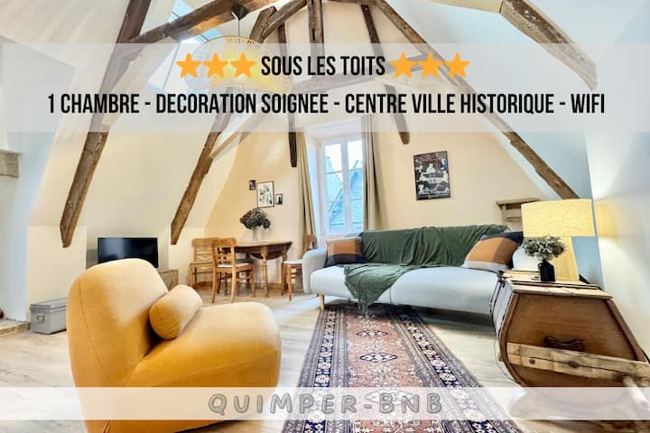 Sous Les Toits - Charmant T2 En Plein Centre-ville - Quimper