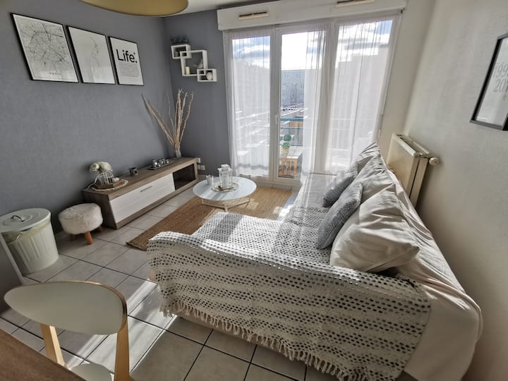 T3 : Balcon+ Parking Proche Hôpital /Zenith/stade - Andrézieux-Bouthéon