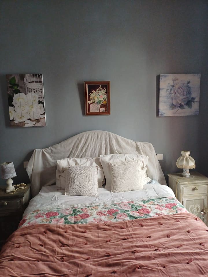 Chambre Privée Rose Et Grise 200m De La Mer - Stella Plage