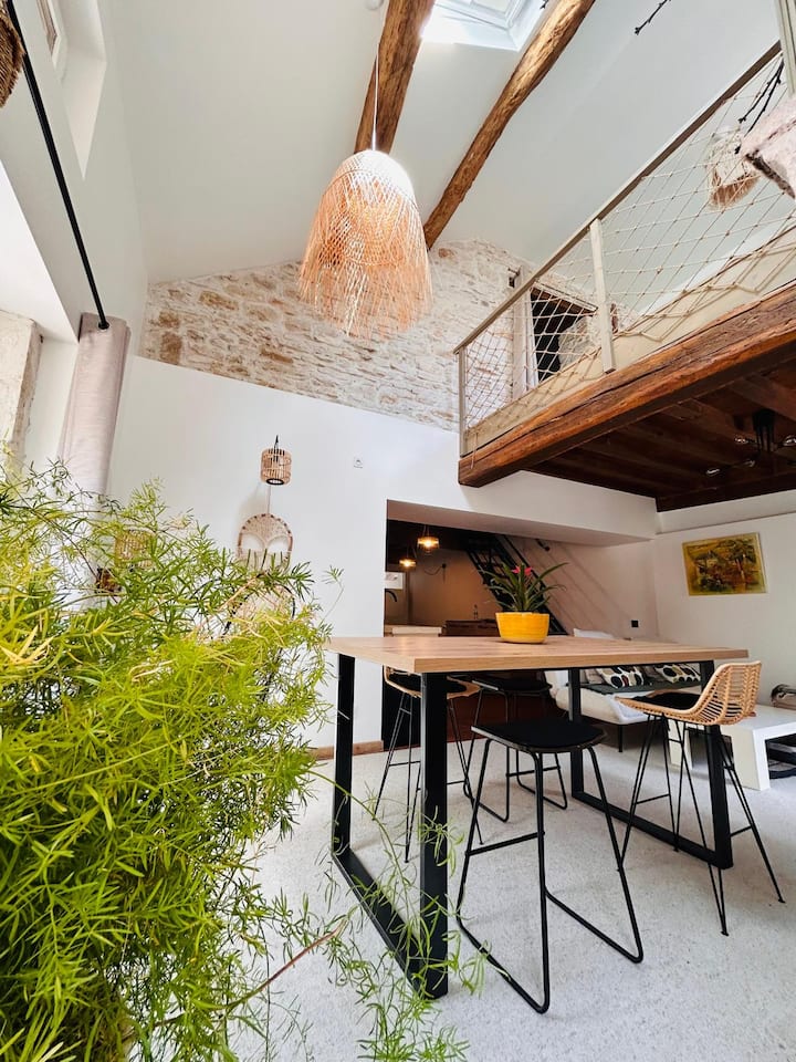 Loft Atypique Devant Les Vignes - 5 Personnes - Chagny