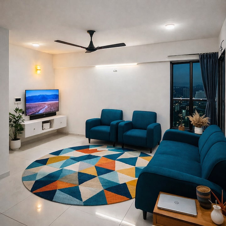 Spacious 1br Balcony Washroom In 3bhk Flat - Ahmedabad