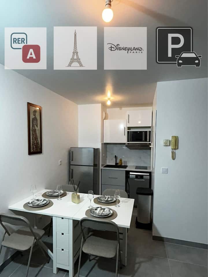 Logement Vue Lac – Parking –Rer A– Disney & Paris - Marne-la-Vallée