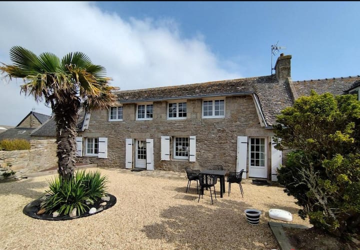 Longère ÎLe De Batz Bord Dune Mer Plage 8 Pers - Île de Batz