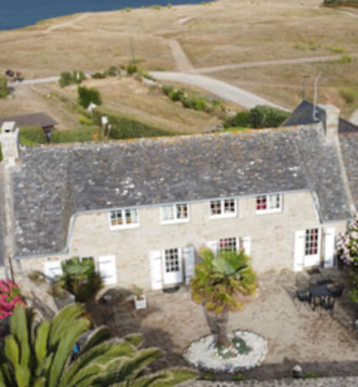Longère ÎLe De Batz Bord Dune Mer Plage 8 Pers - Île de Batz