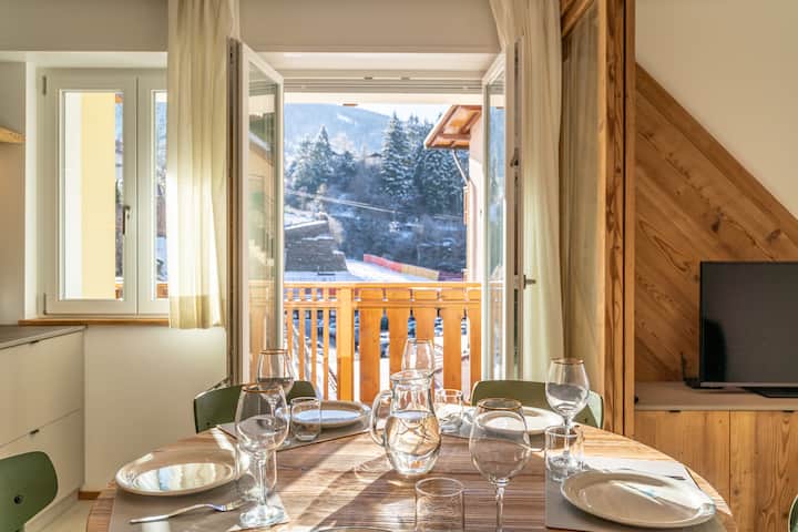 Paganè, New 2-r Apt W/ View, 50 Mt From Ski Lifts - Andalo