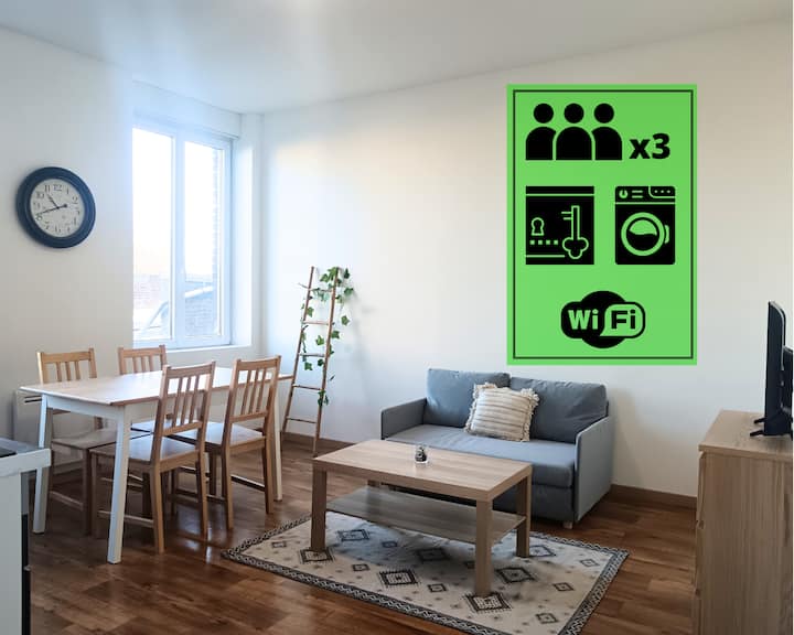 Appartement Calme Et Spacieux | Proche Lille - Mons-en-Barœul